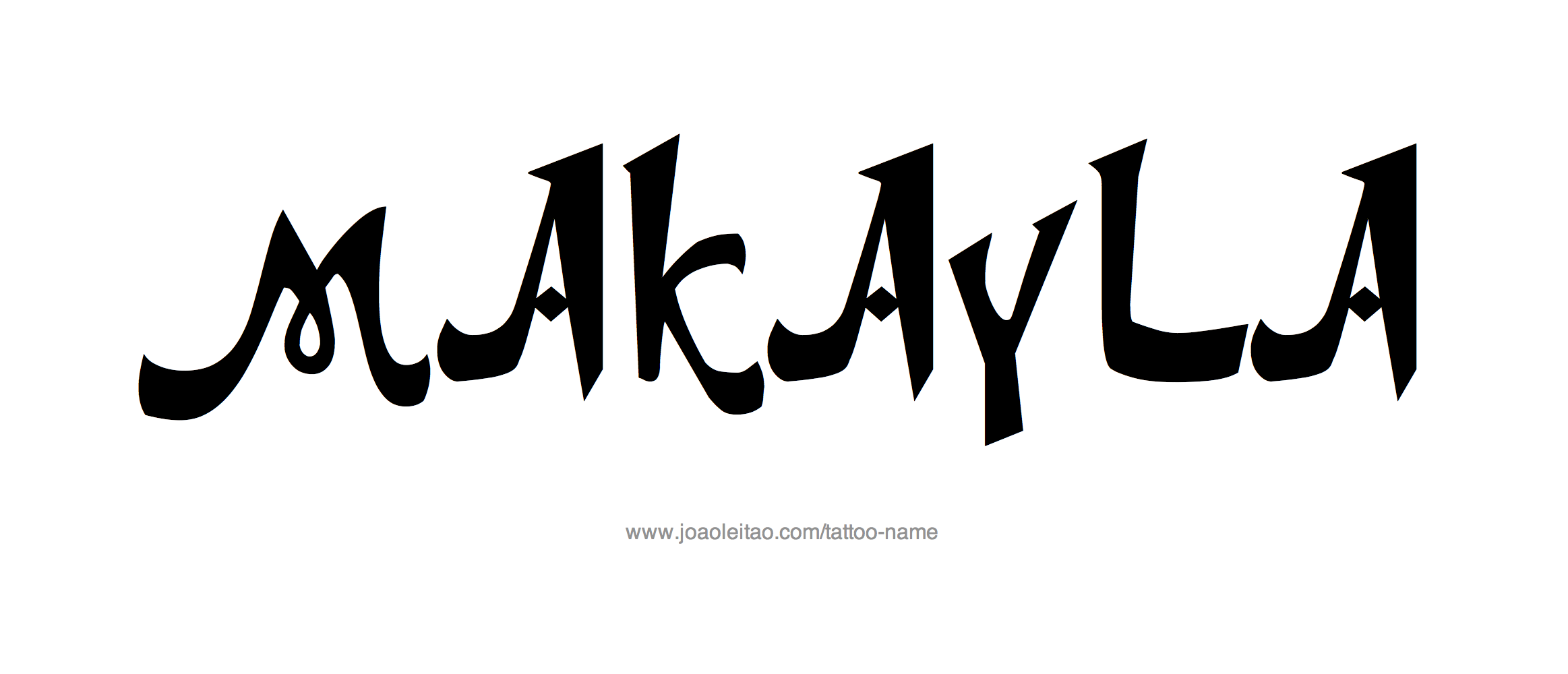 Makayla Name Tattoo Designs