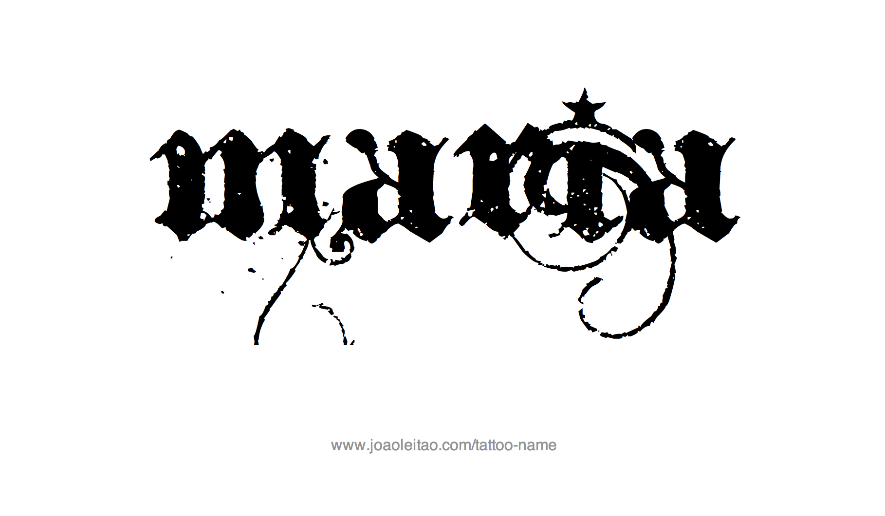 Maria Name Tattoo Designs