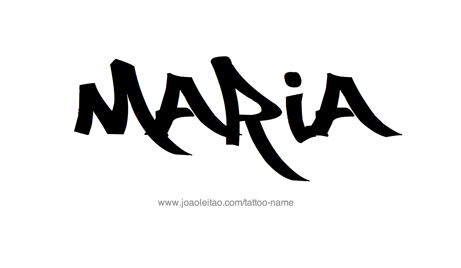 Maria Name Tattoo Designs