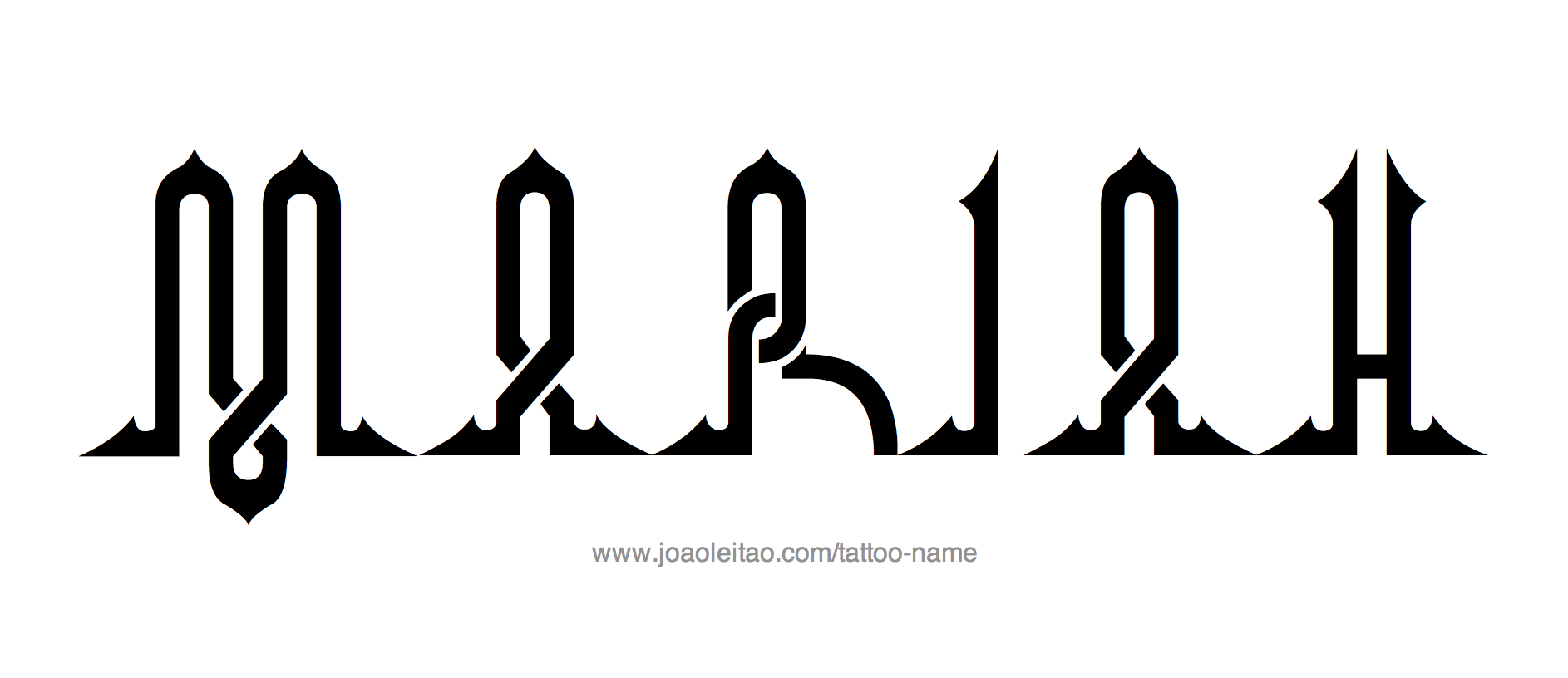 Mariah Name Tattoo Designs