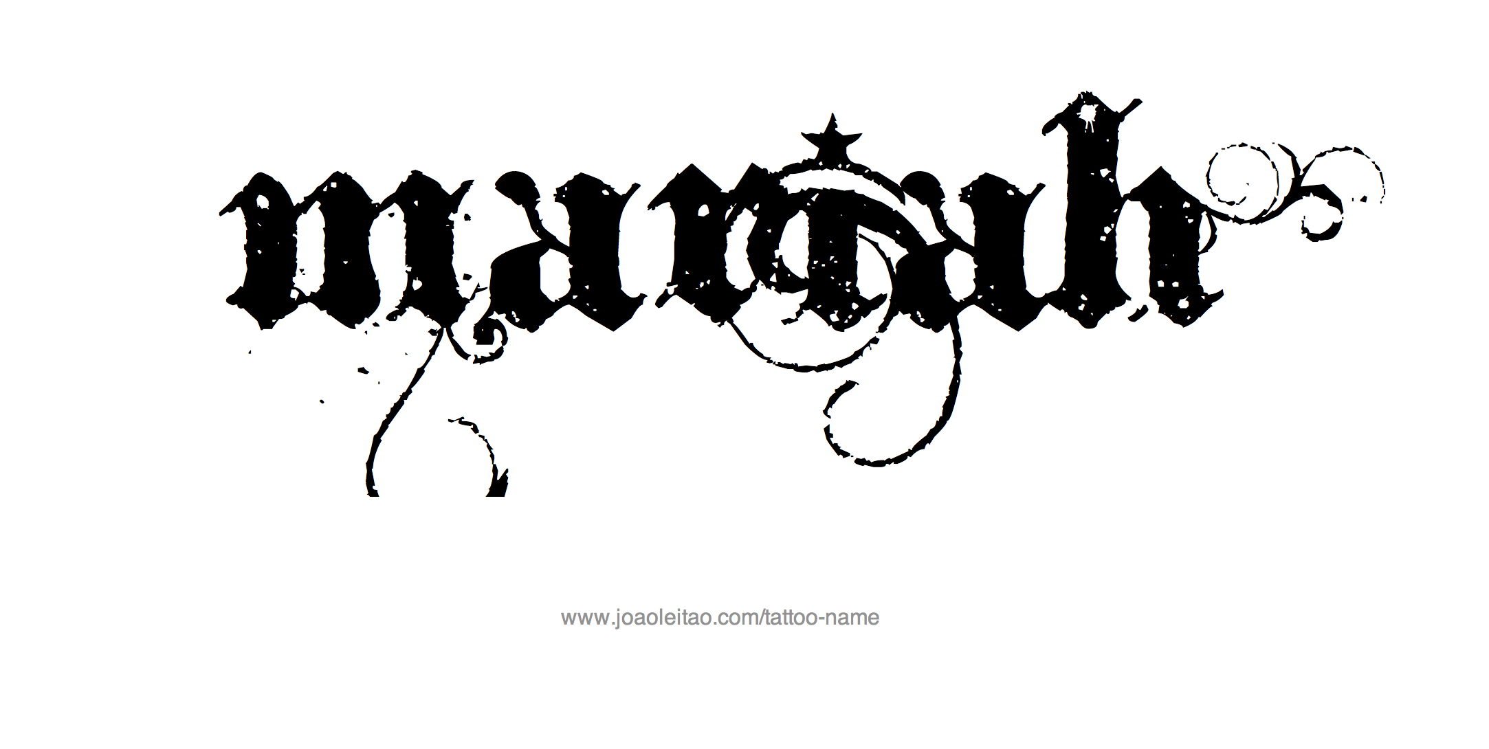 Mariah Name Tattoo Designs