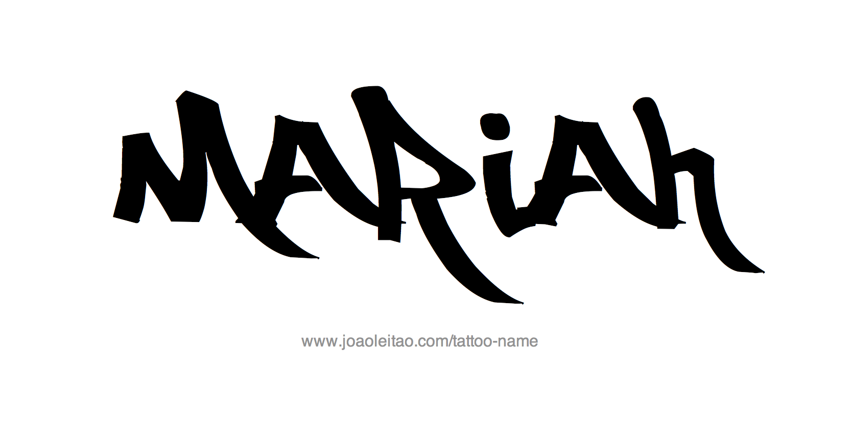 Mariah Name Tattoo Designs