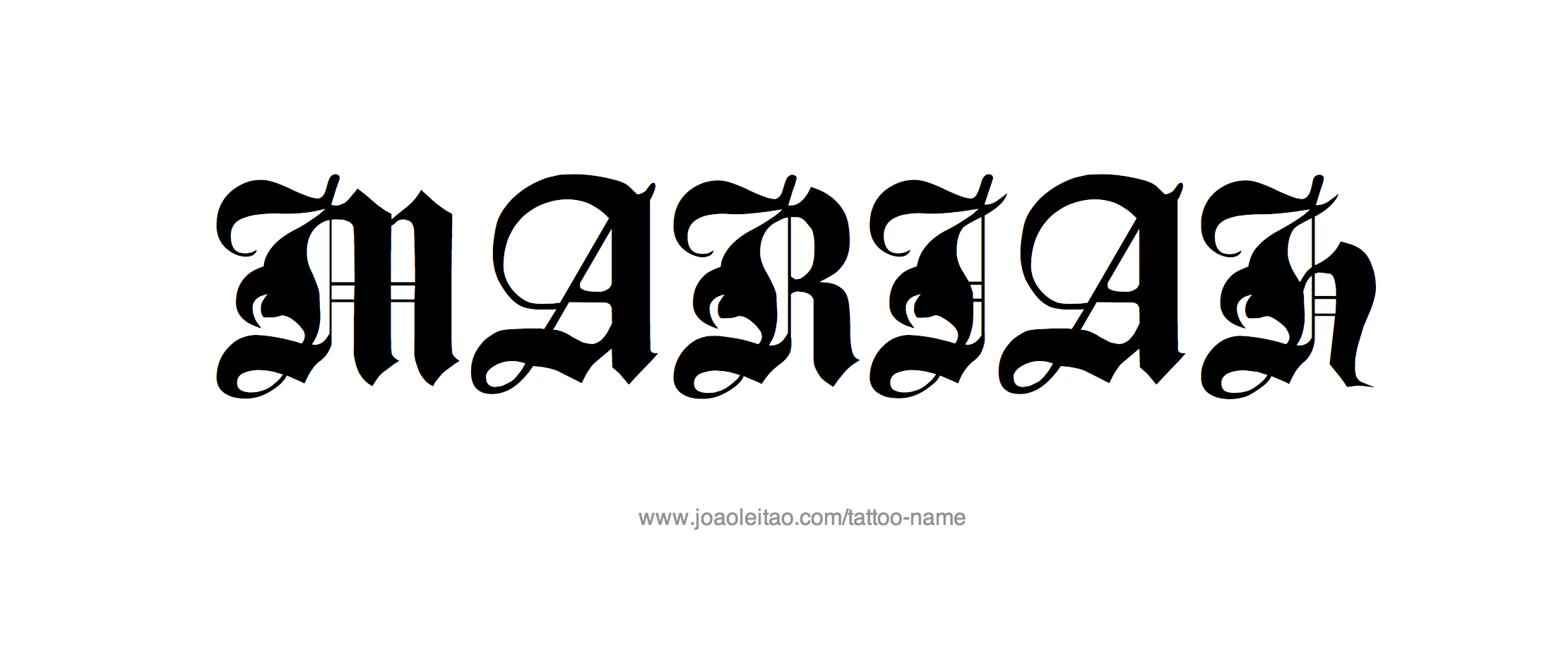 Mariah Name Tattoo Designs
