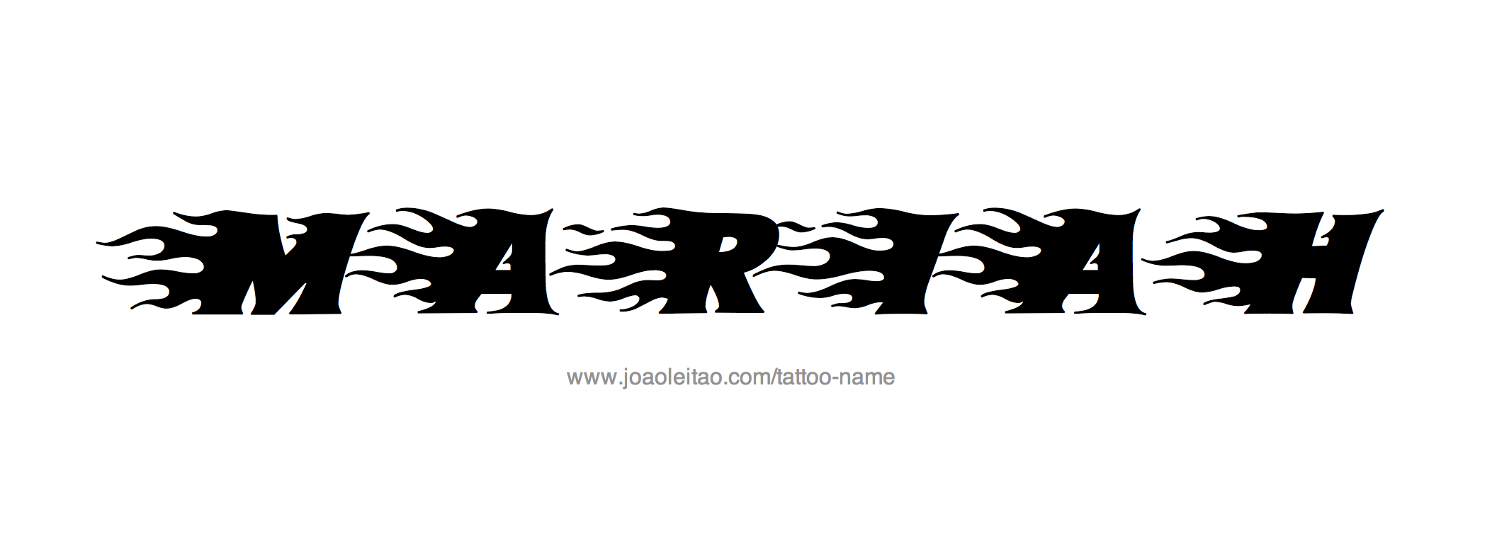 Mariah Name Tattoo Designs