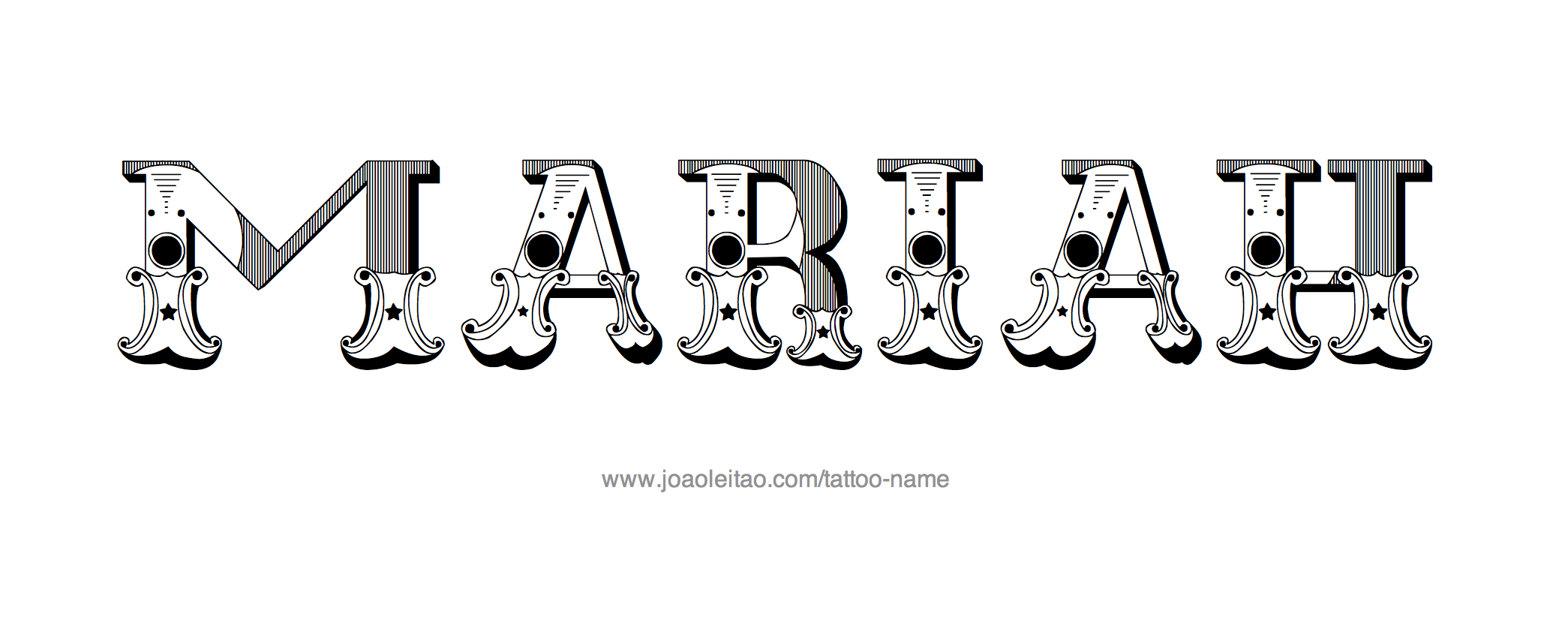 Mariah Name Tattoo Designs