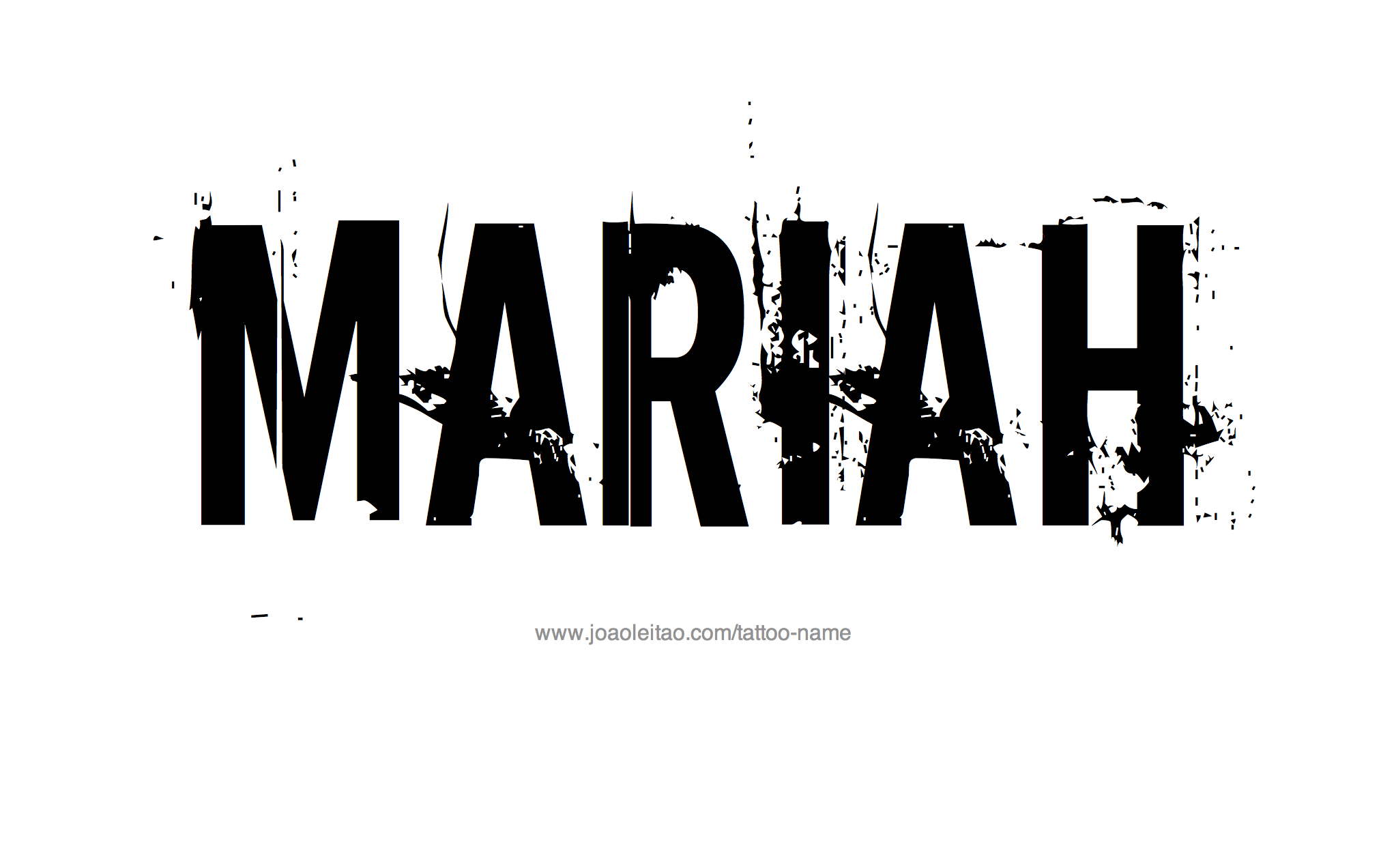 Mariah Name Tattoo Designs