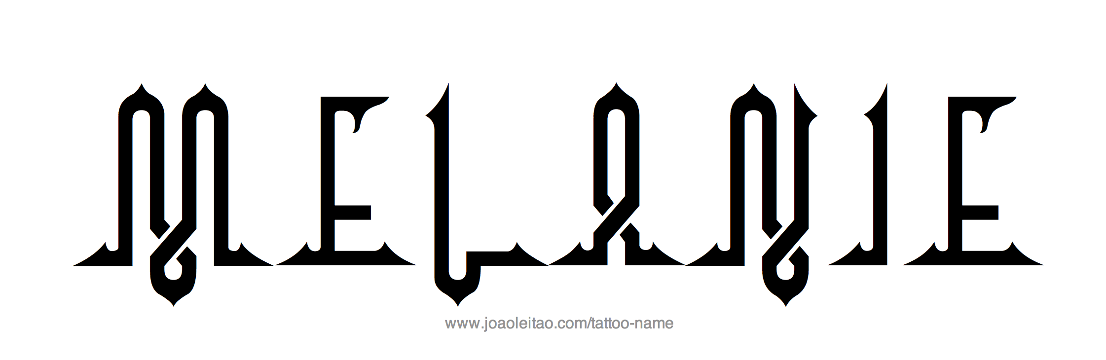 Melania Name Tattoo Designs