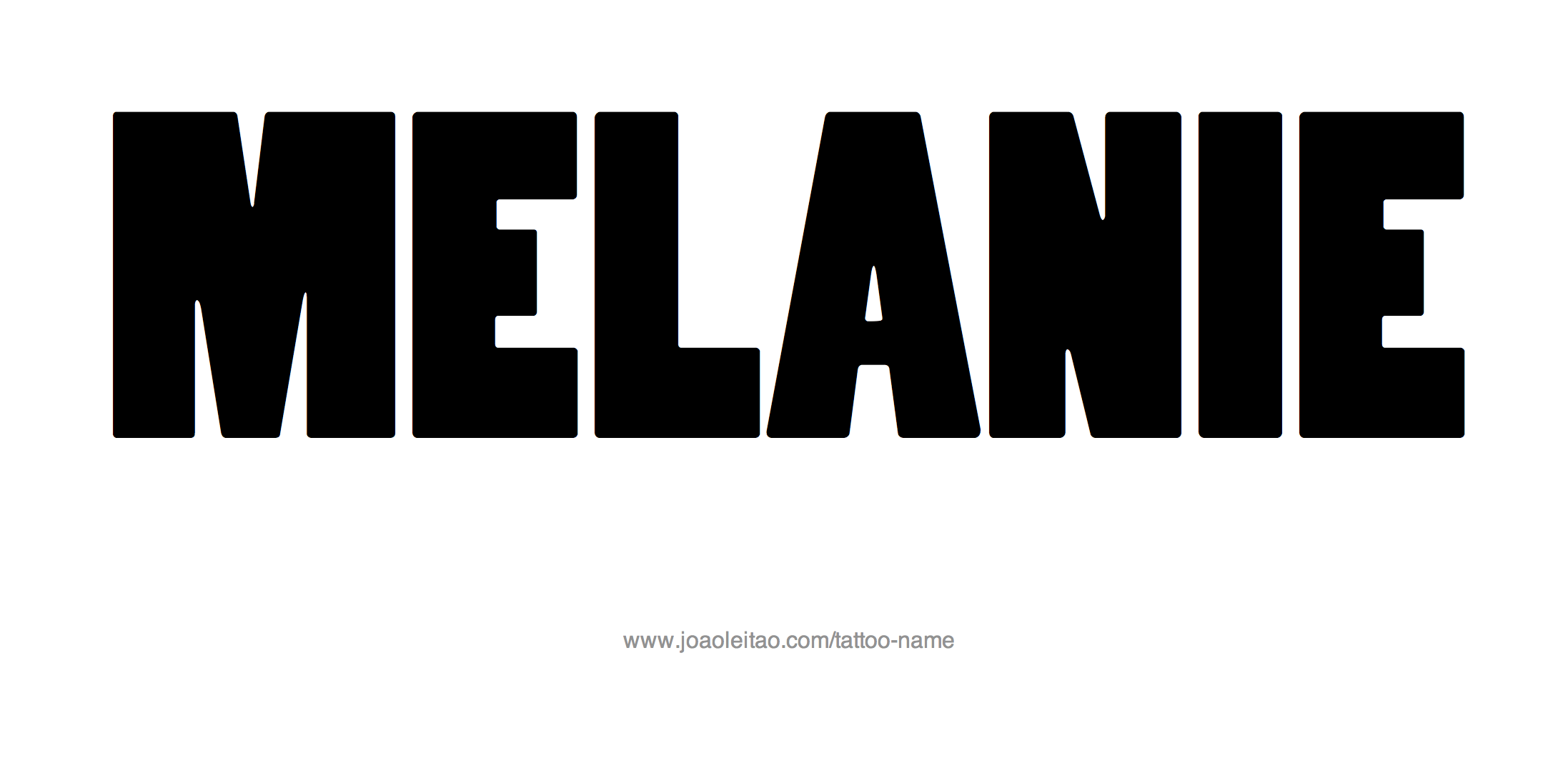 Melania Name Tattoo Designs