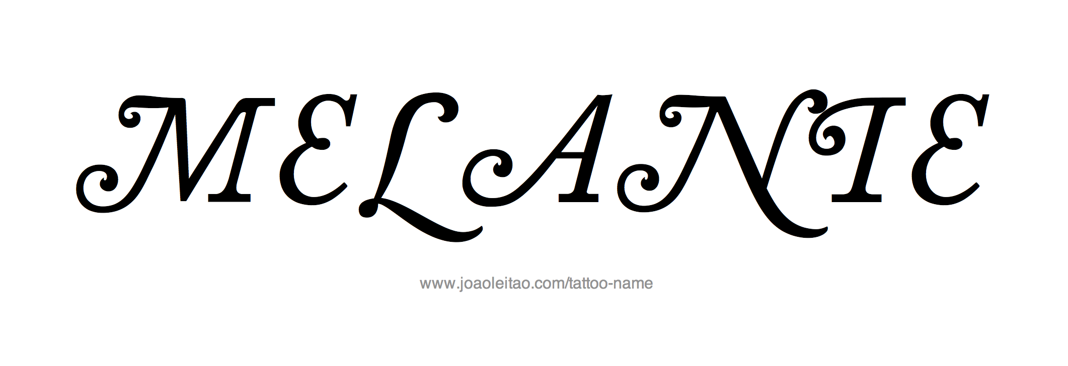 Melania Name Tattoo Designs