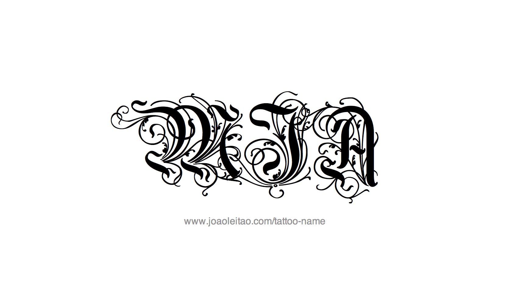 Mia Name Tattoo Designs