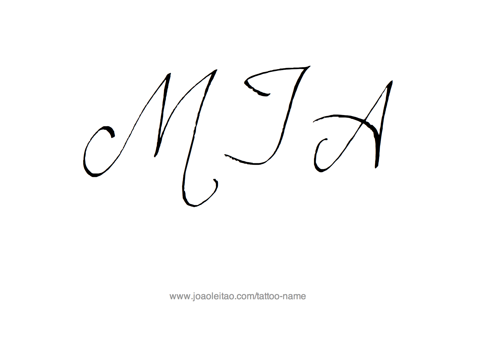 Mia Name Tattoo Designs