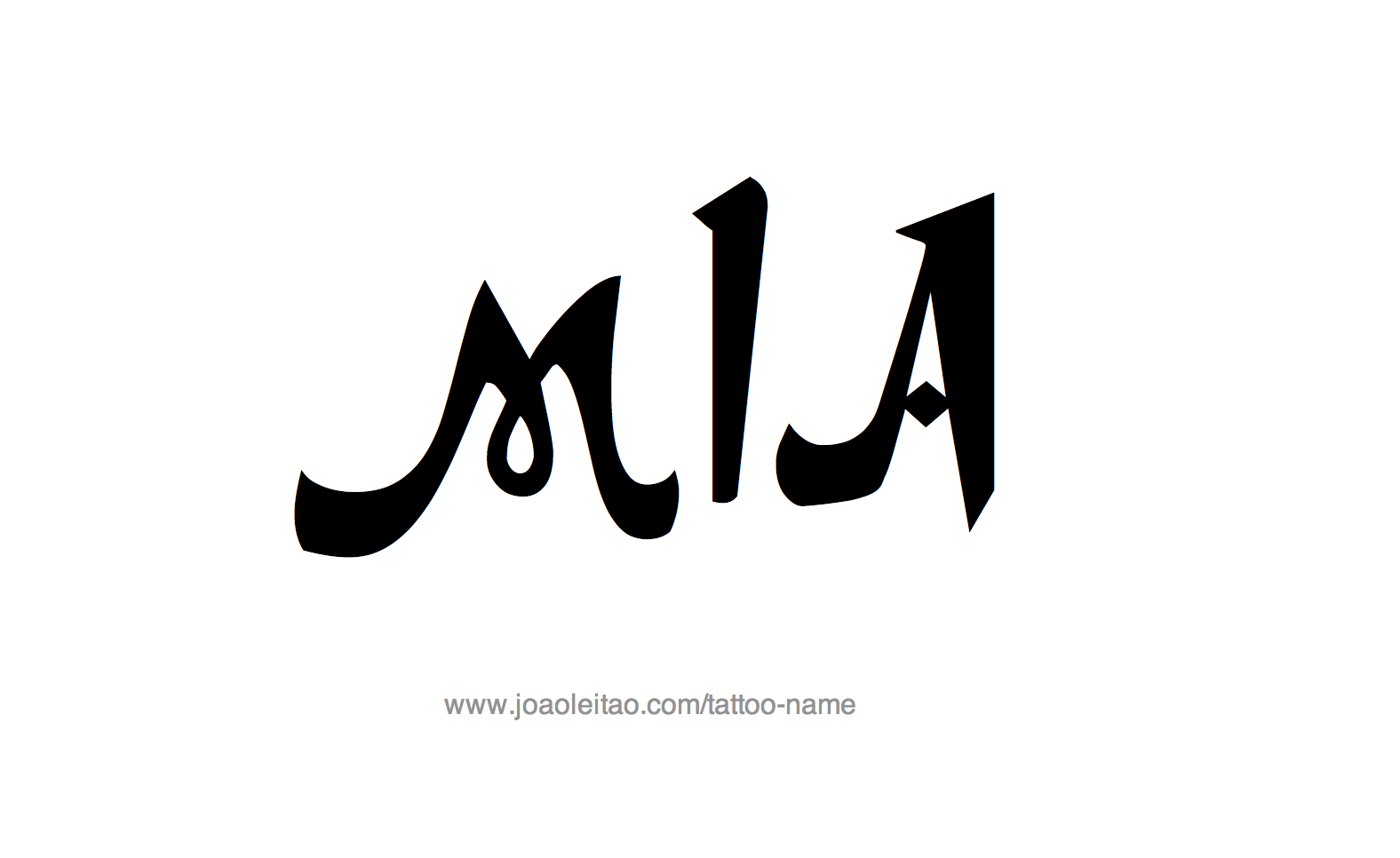Mia Name Tattoo Designs