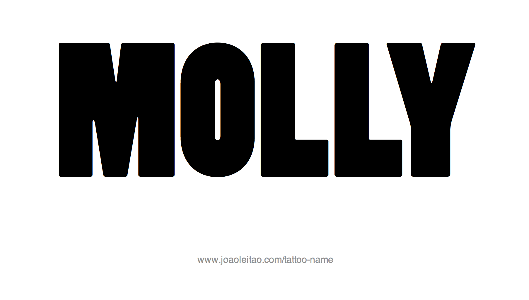 Molly Name Tattoo Designs
