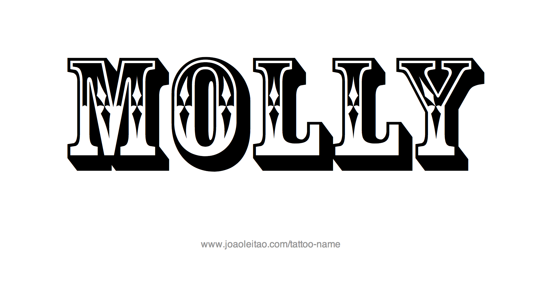 Molly Name Tattoo Designs