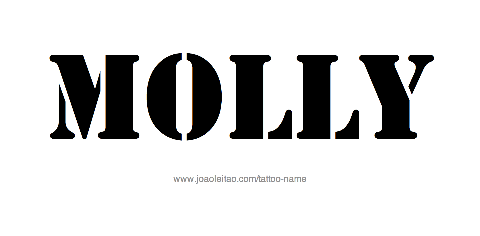 Molly Name Tattoo Designs