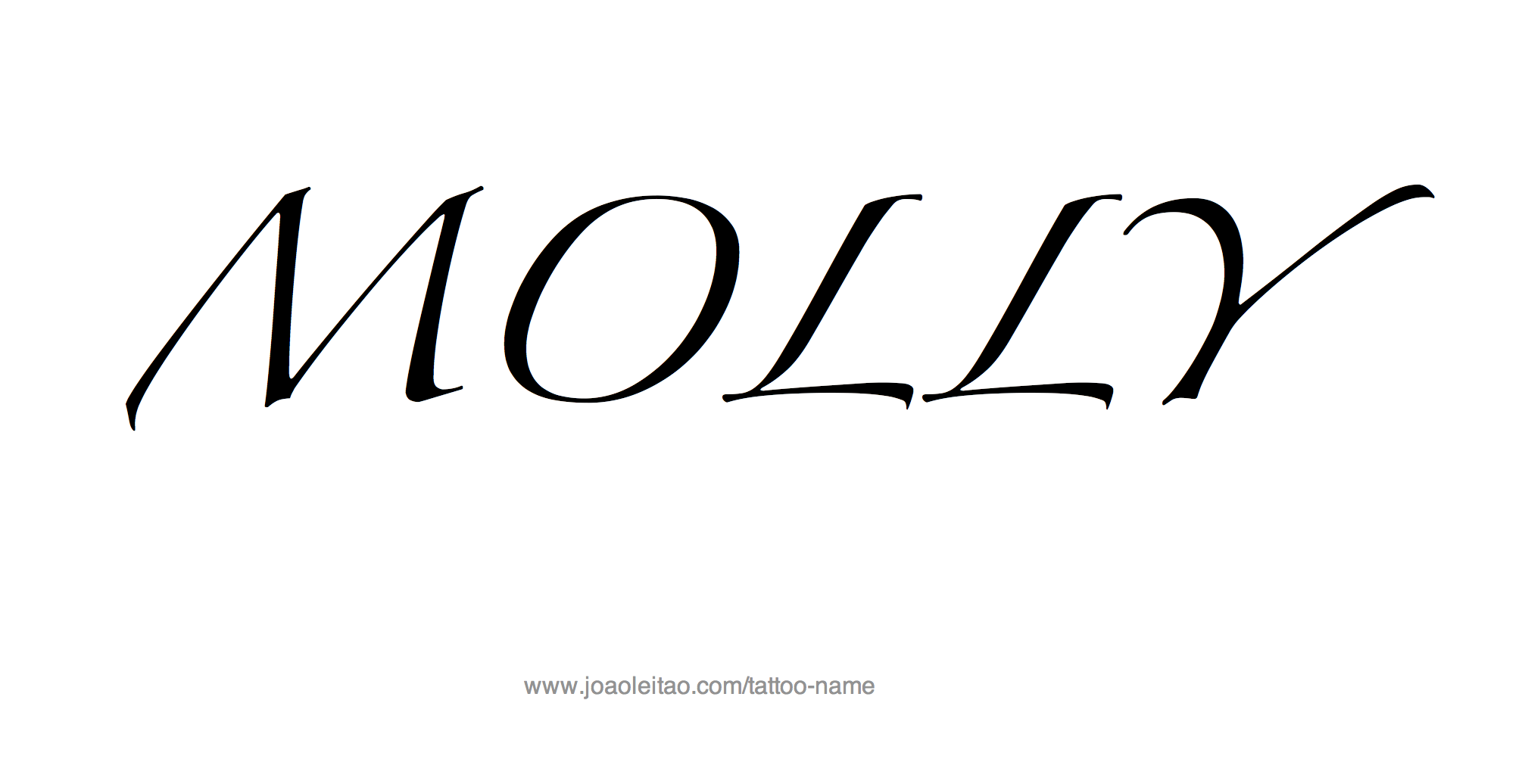 Molly Name Tattoo Designs