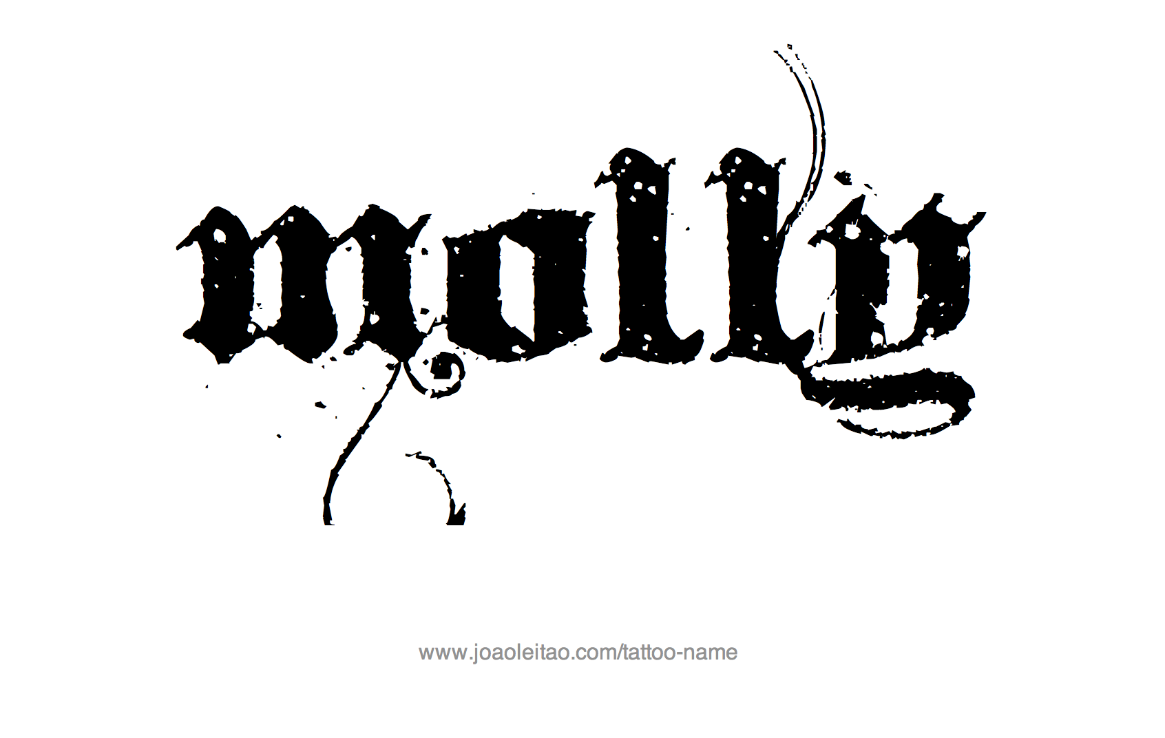 Molly Name Tattoo Designs