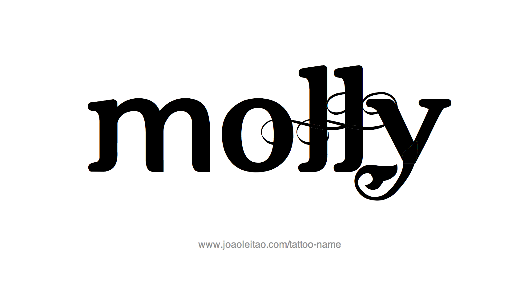 Molly Name Tattoo Designs