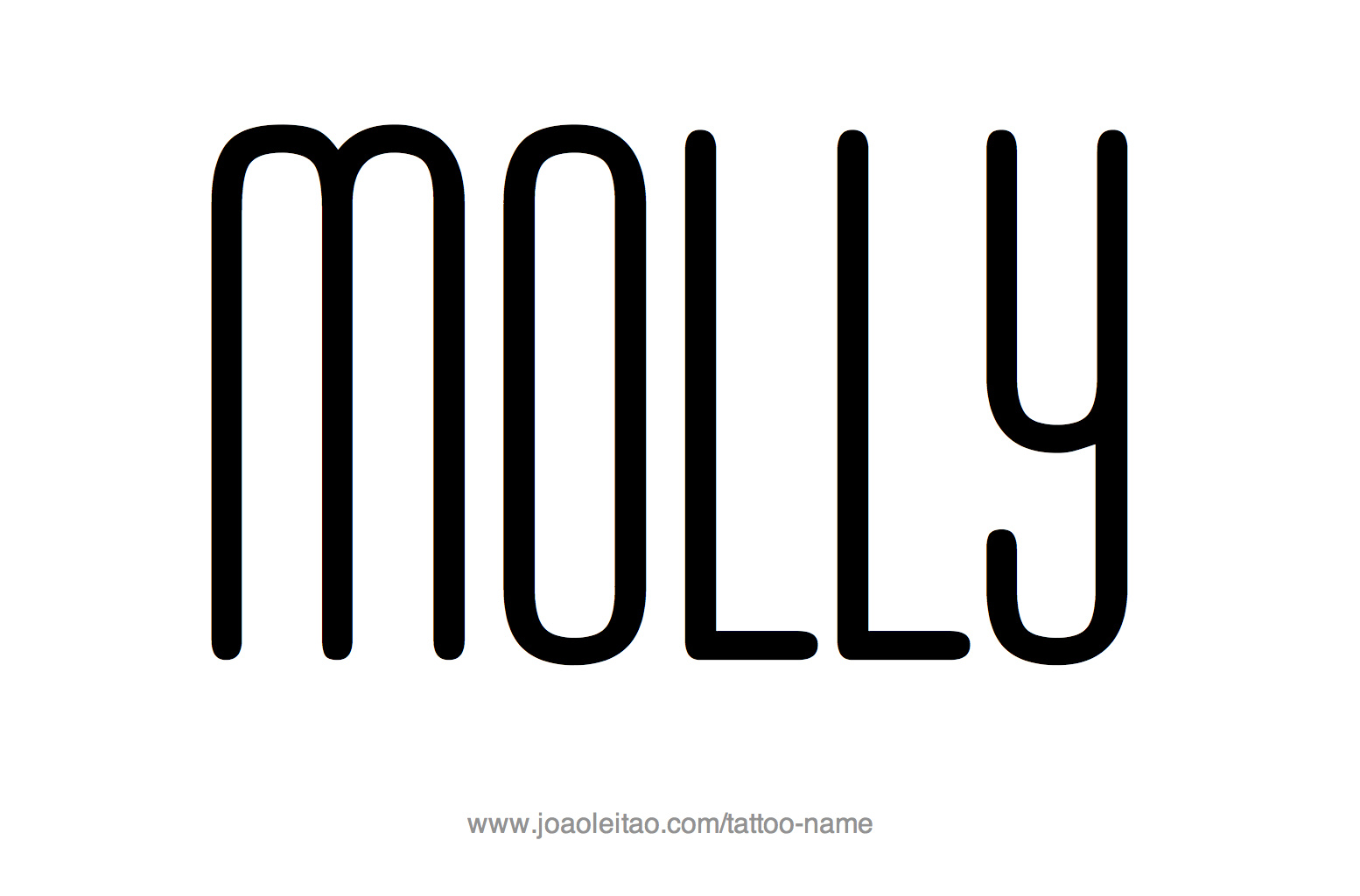 Molly Name Tattoo Designs