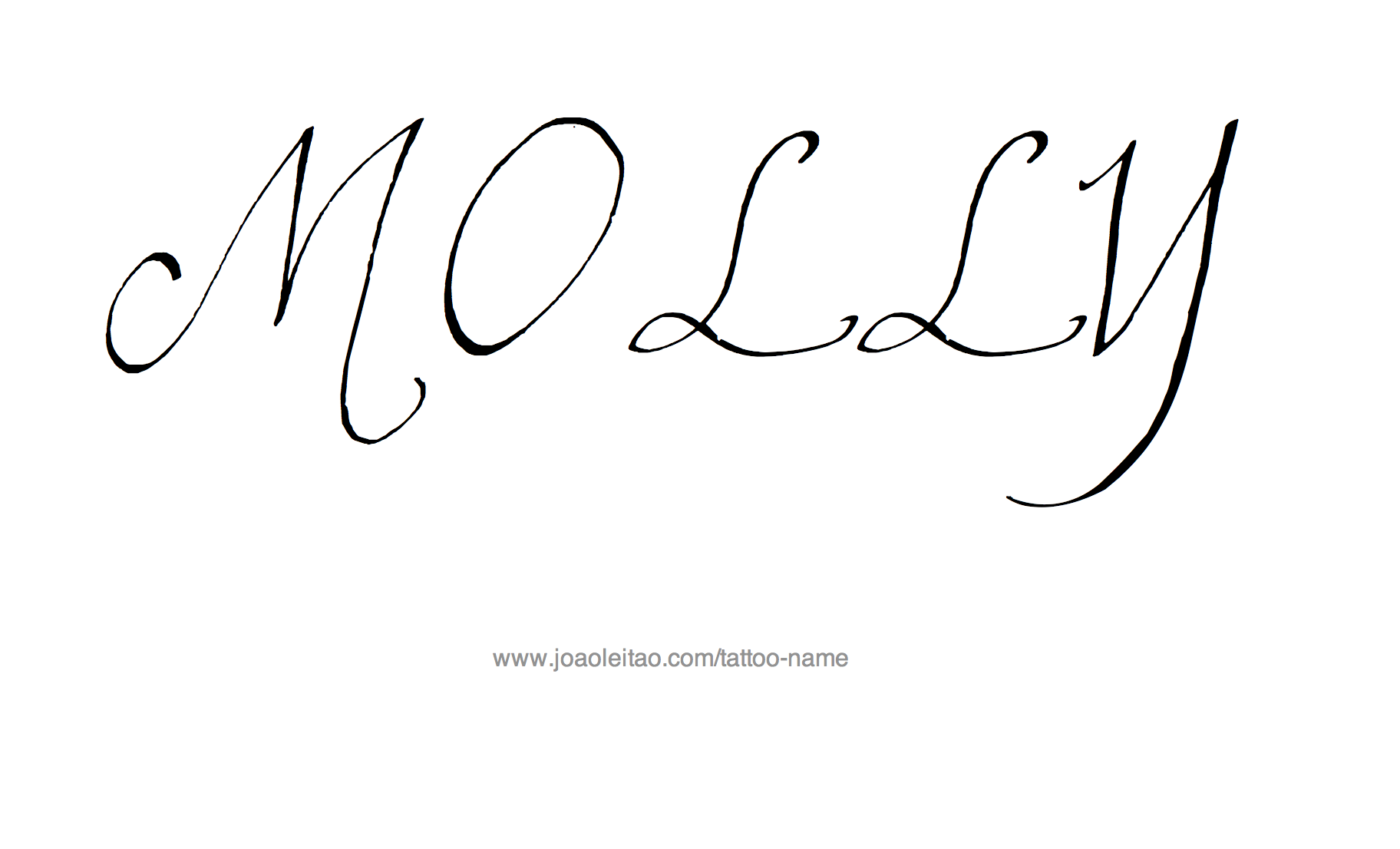 Molly Name Tattoo Designs