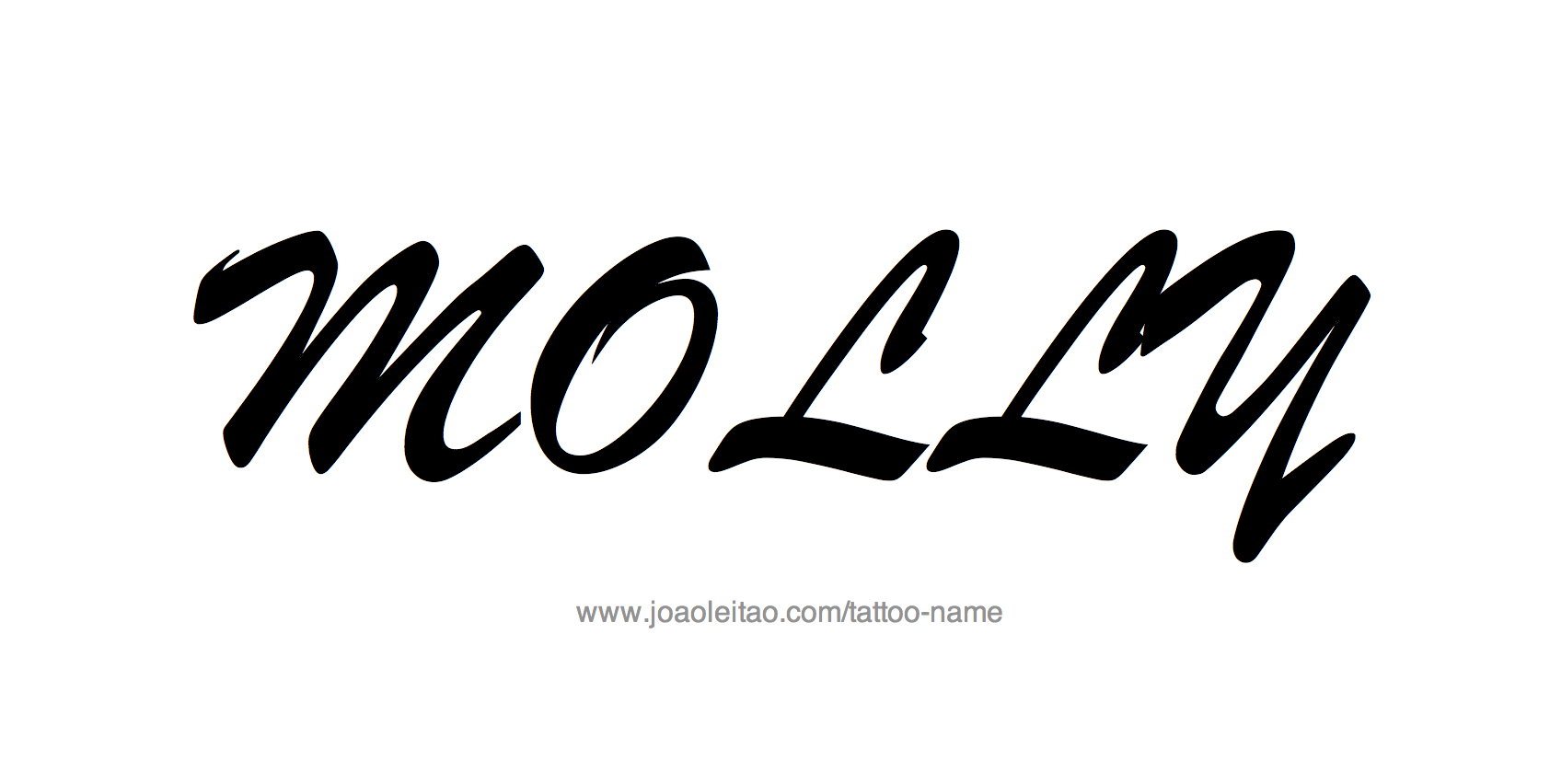 Molly Name Tattoo Designs