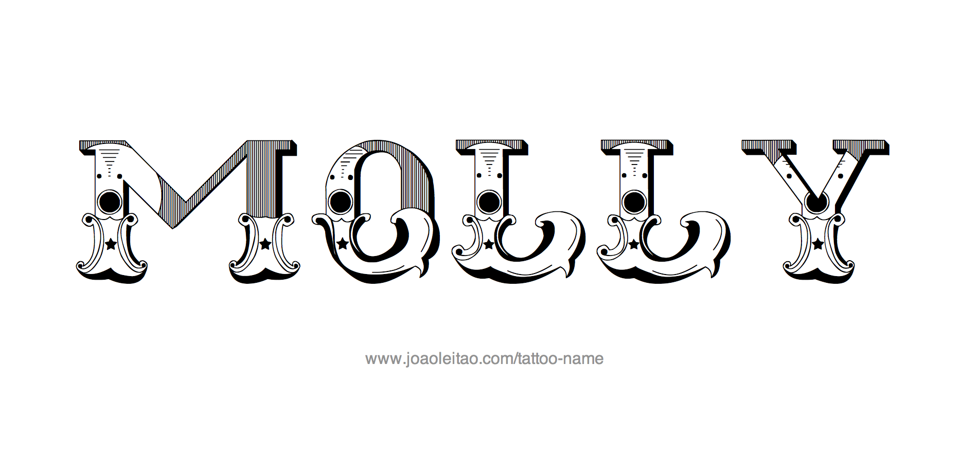 Molly Name Tattoo Designs