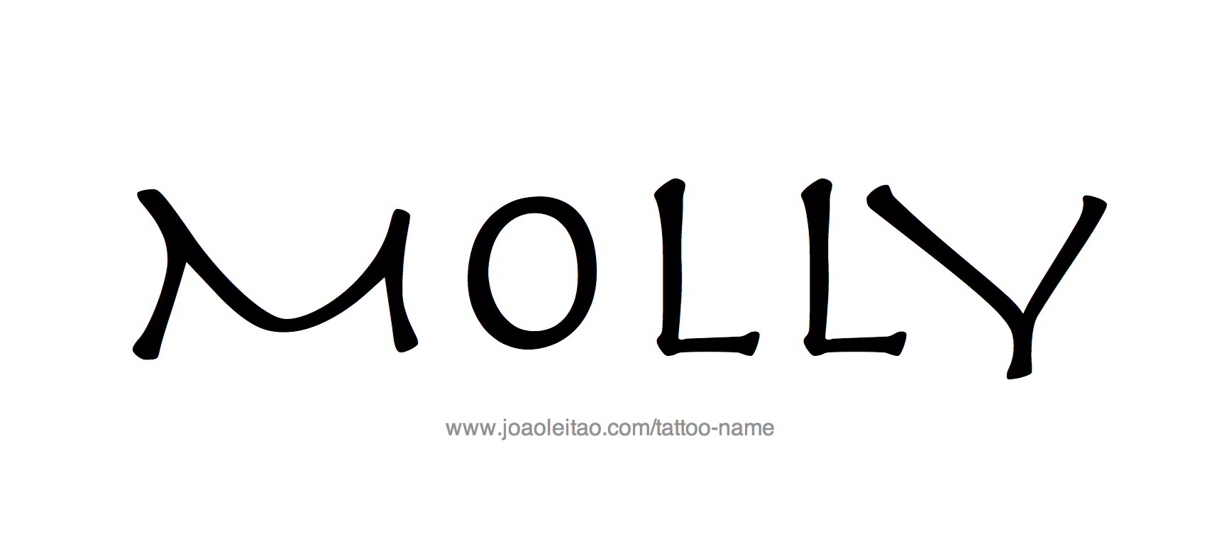 Molly Name Tattoo Designs