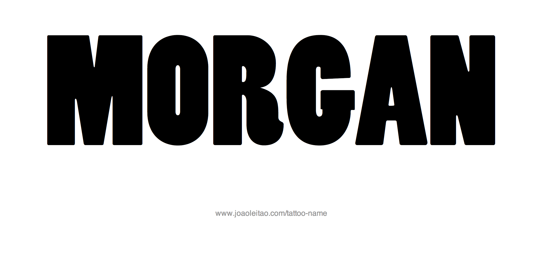 Morgan Name Tattoo Designs