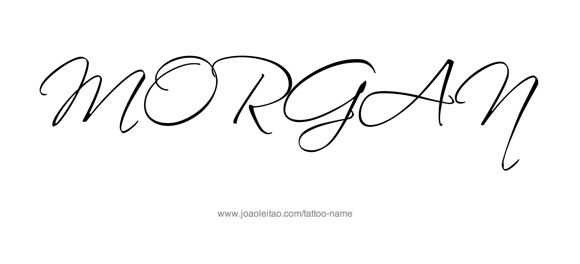 Morgan Name Tattoo Designs