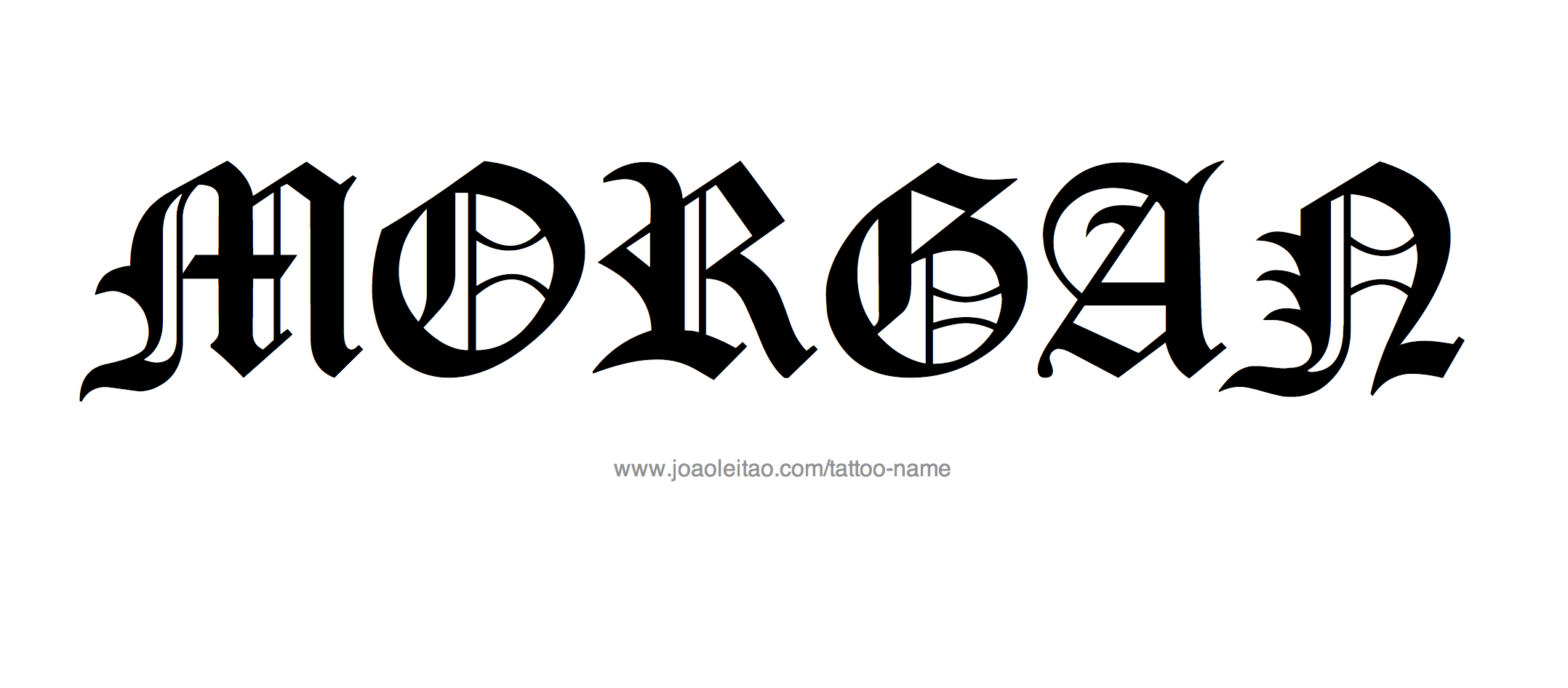 Morgan Name Tattoo Designs