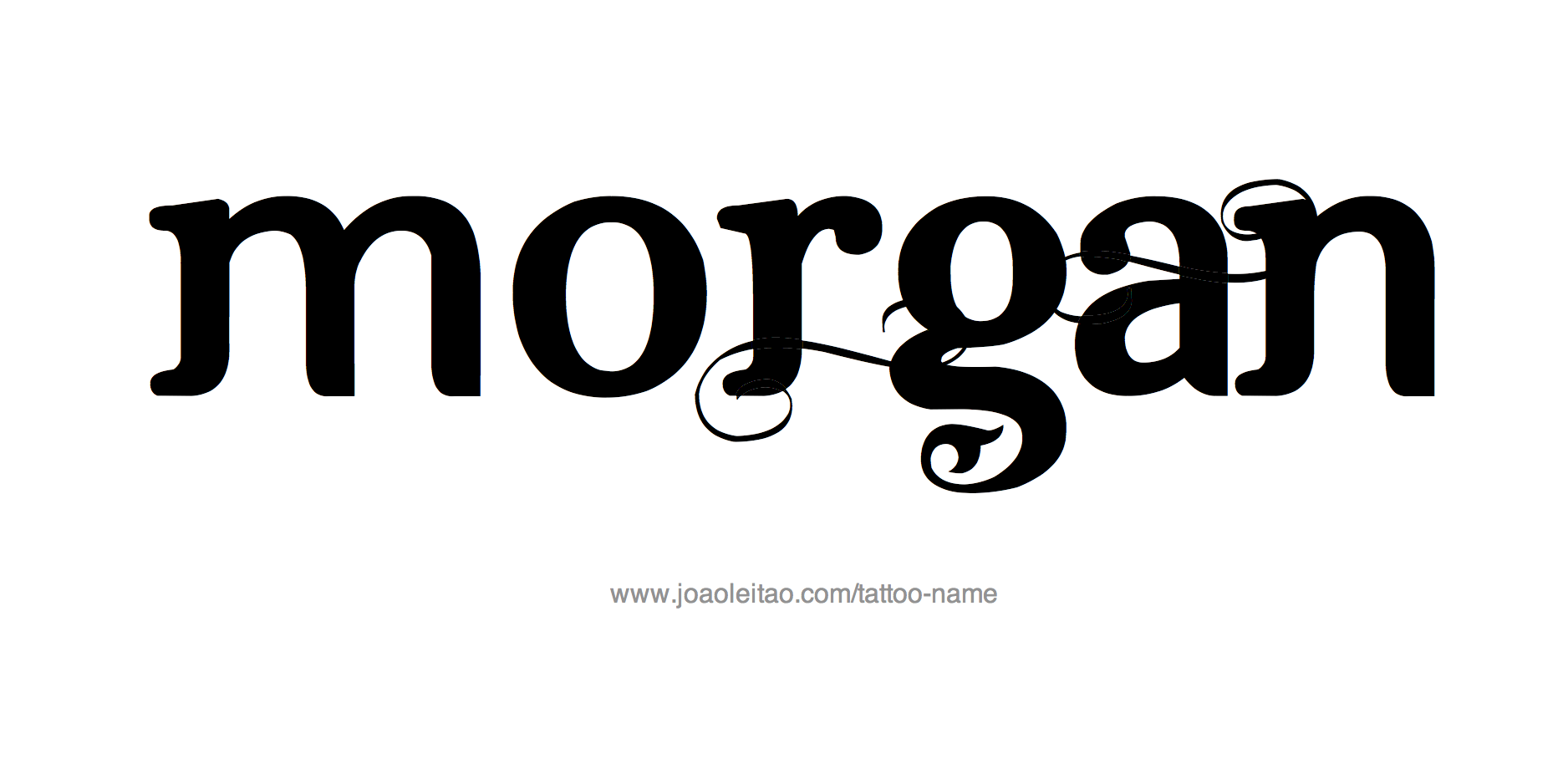 Morgan Name Tattoo Designs