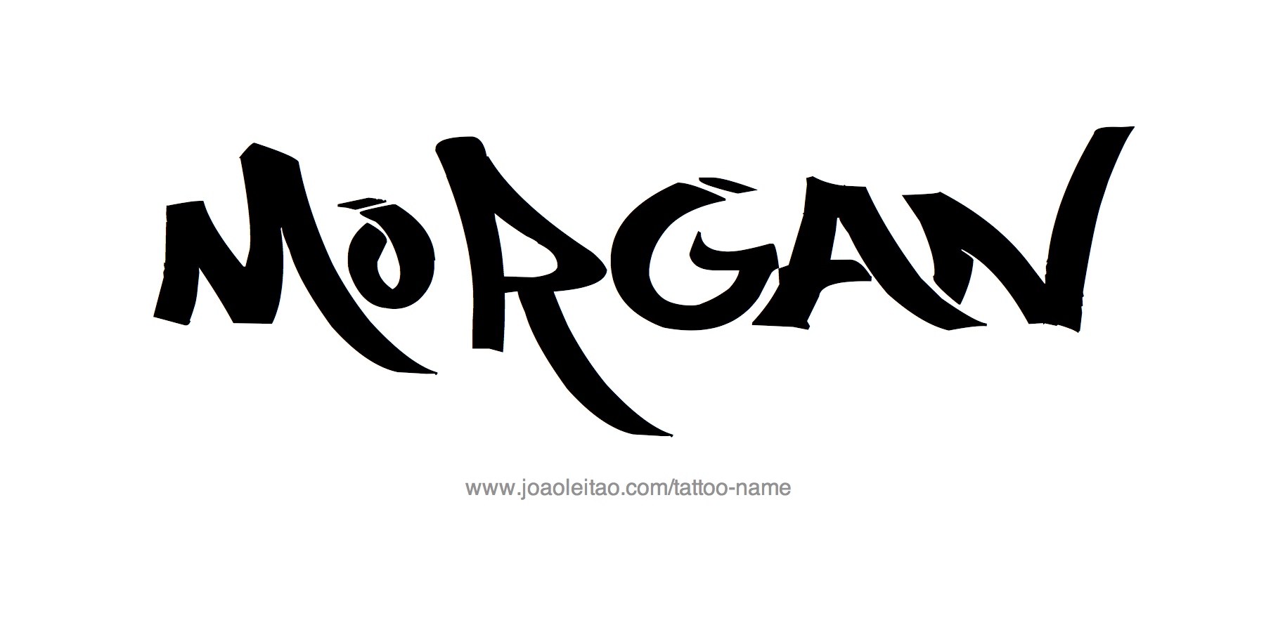 Morgan Name Tattoo Designs