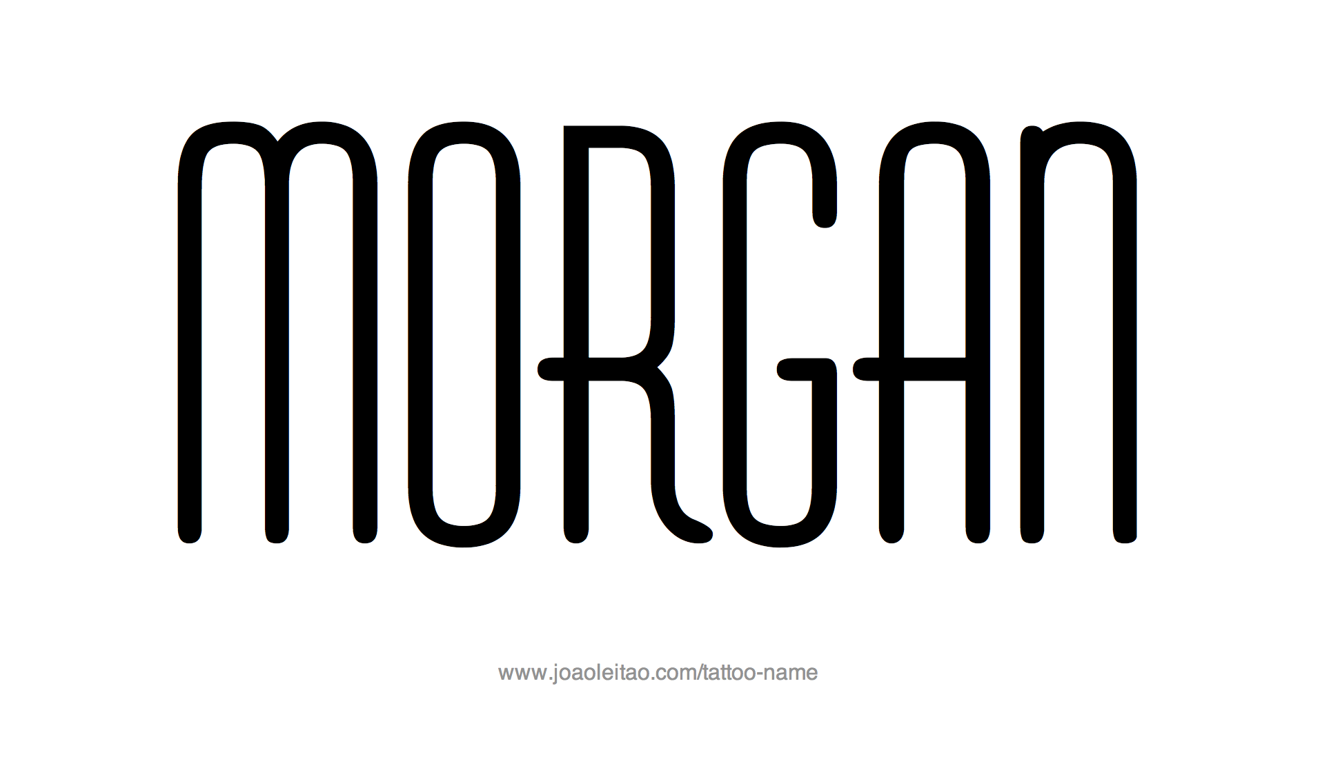 Morgan Name Tattoo Designs