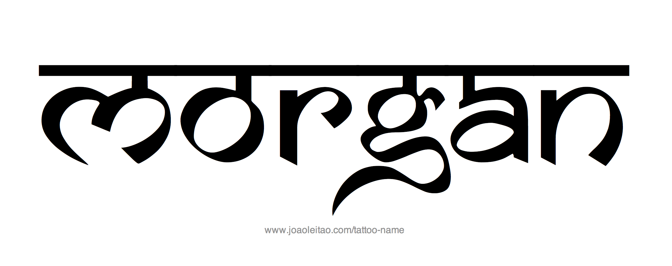 Morgan Name Tattoo Designs