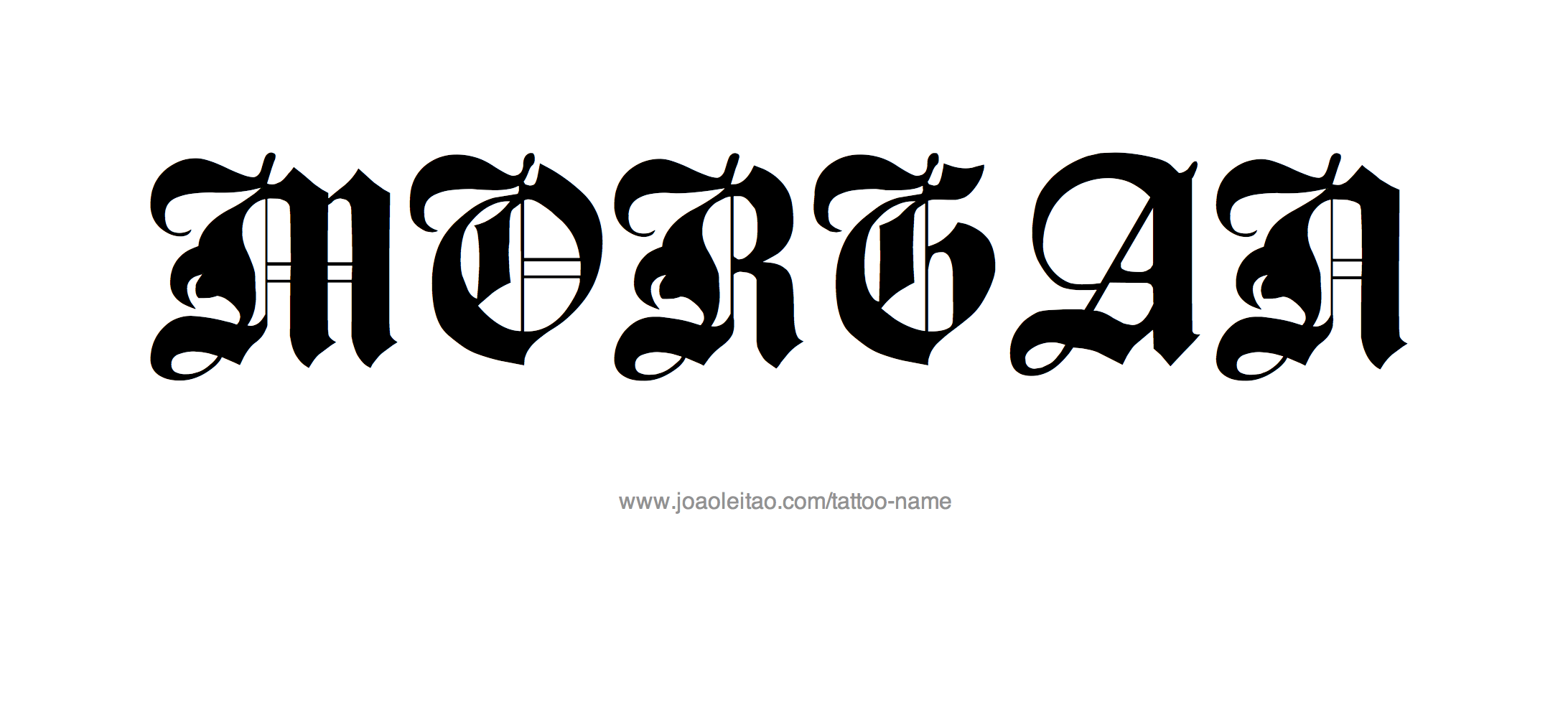 Morgan Name Tattoo Designs