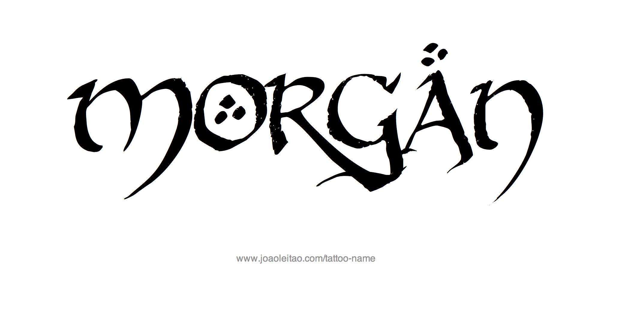 Morgan Name Tattoo Designs