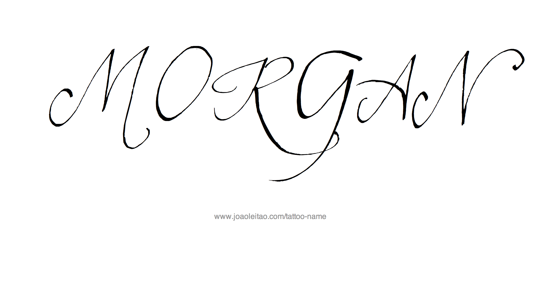 Morgan Name Tattoo Designs