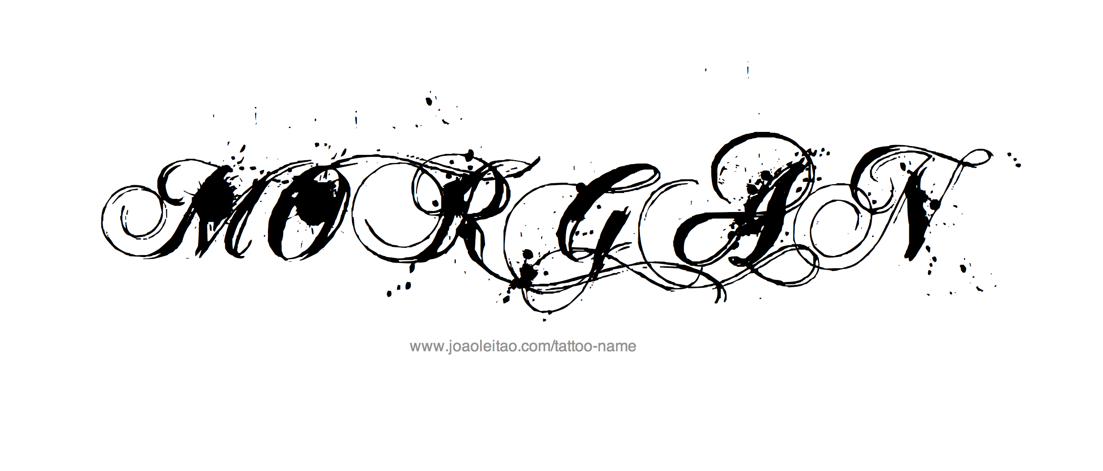 Morgan Name Tattoo Designs
