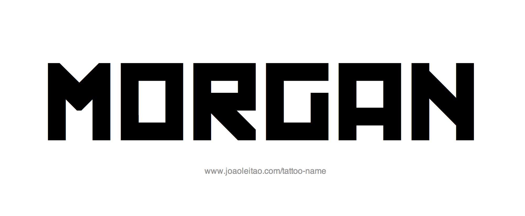 Morgan Name Tattoo Designs