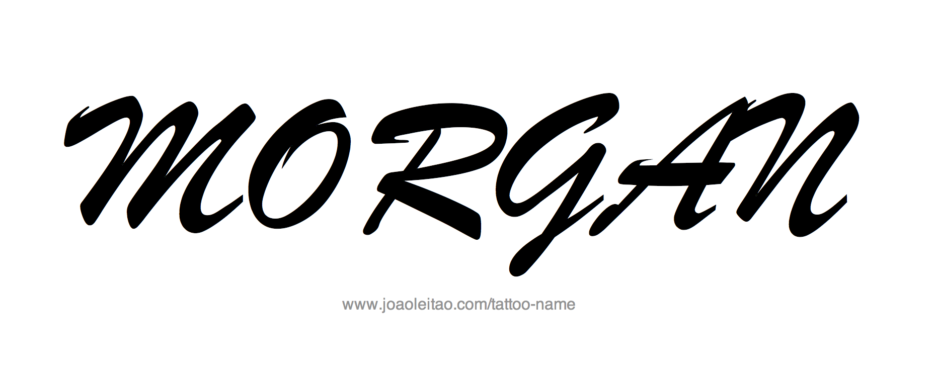 Morgan Name Tattoo Designs