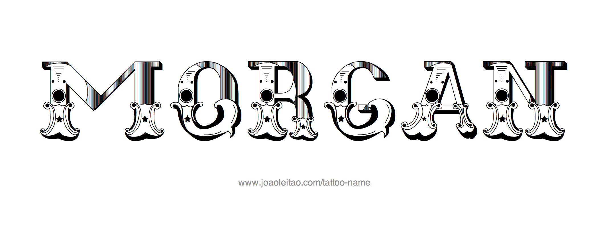 Morgan Name Tattoo Designs