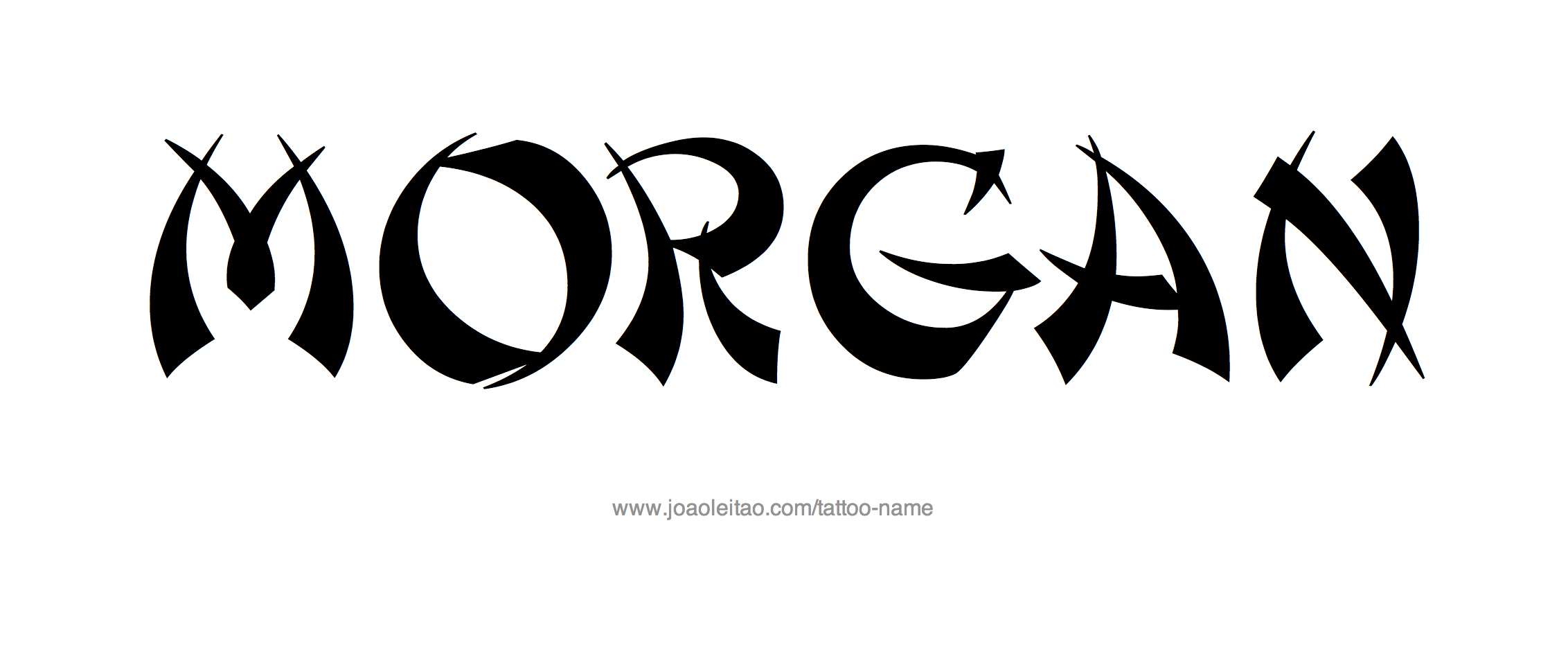 Morgan Name Tattoo Designs