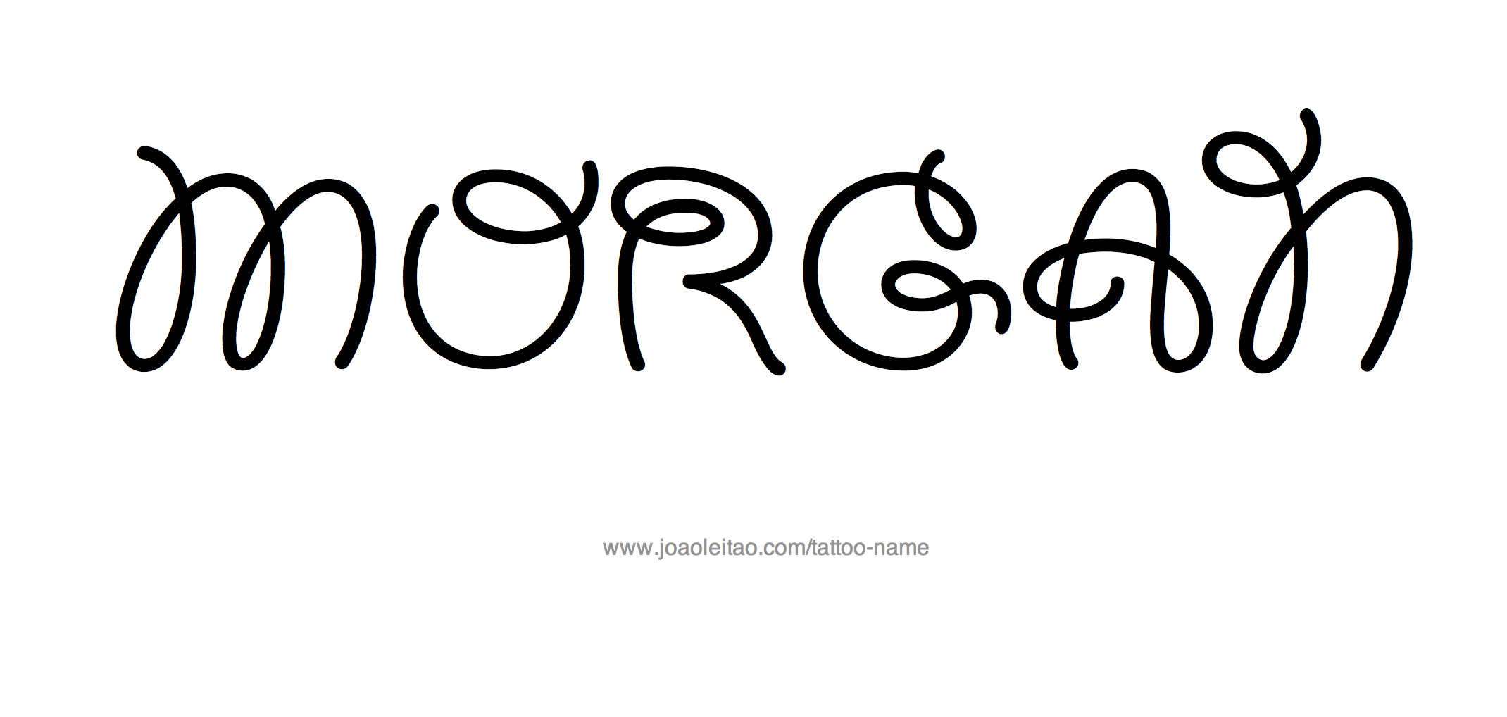Morgan Name Tattoo Designs