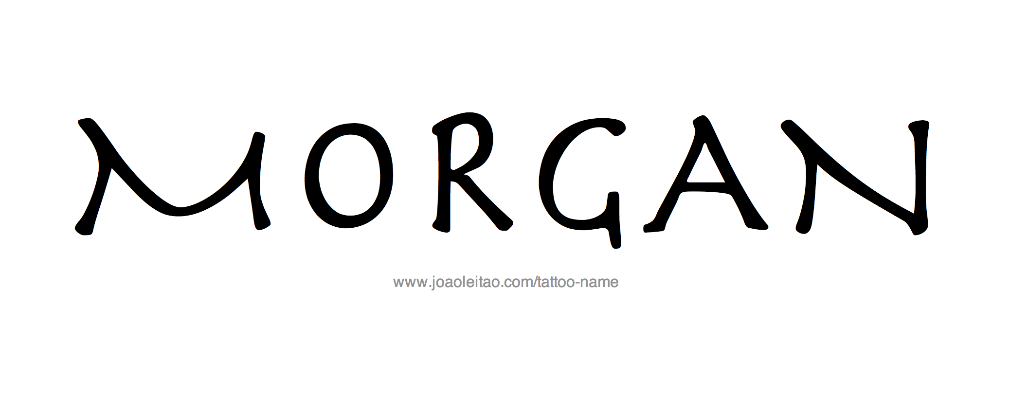 Morgan Name Tattoo Designs