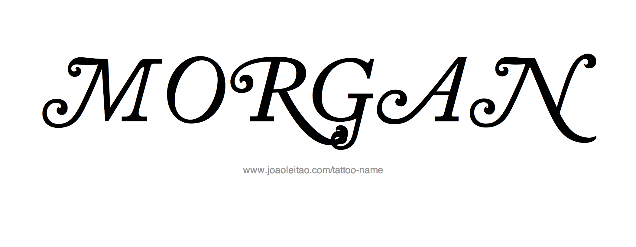 Morgan Name Tattoo Designs
