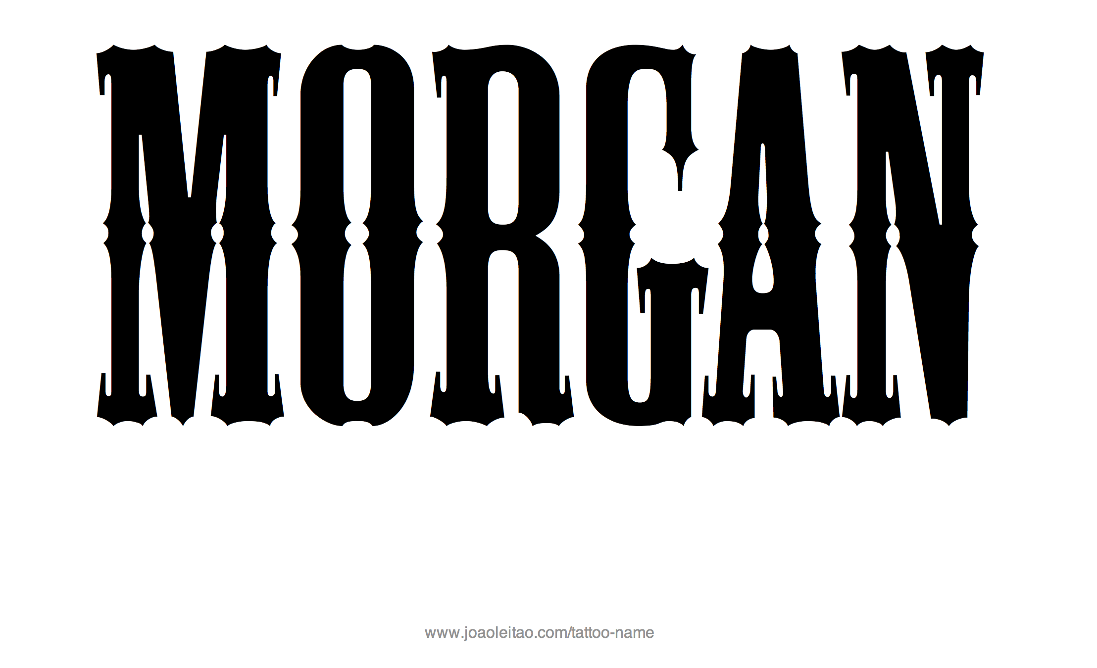 Morgan Name Tattoo Designs