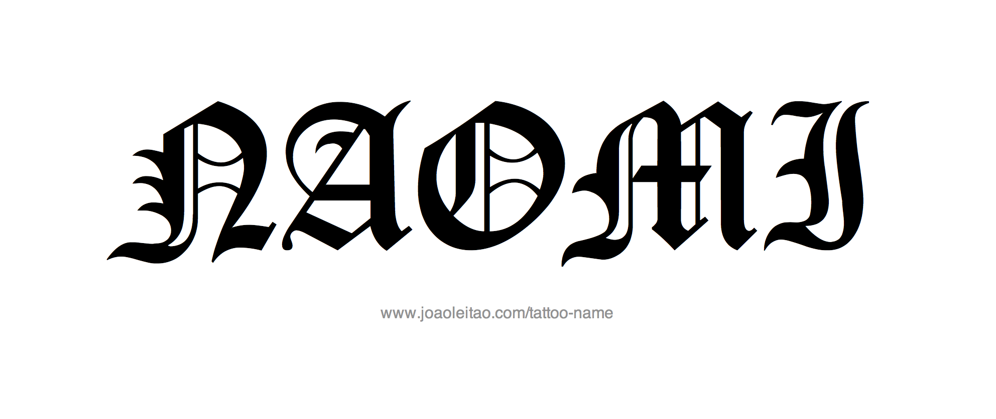 Naomi Name Tattoo Designs