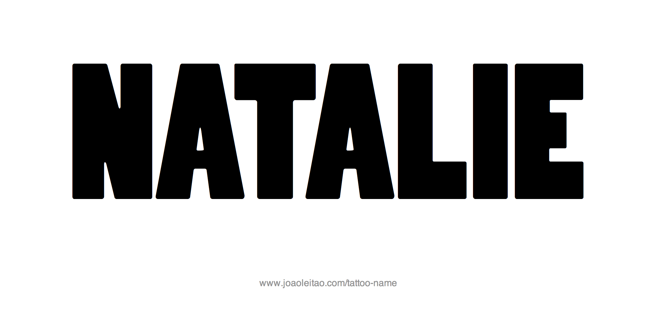 Natalie Name Tattoo Designs