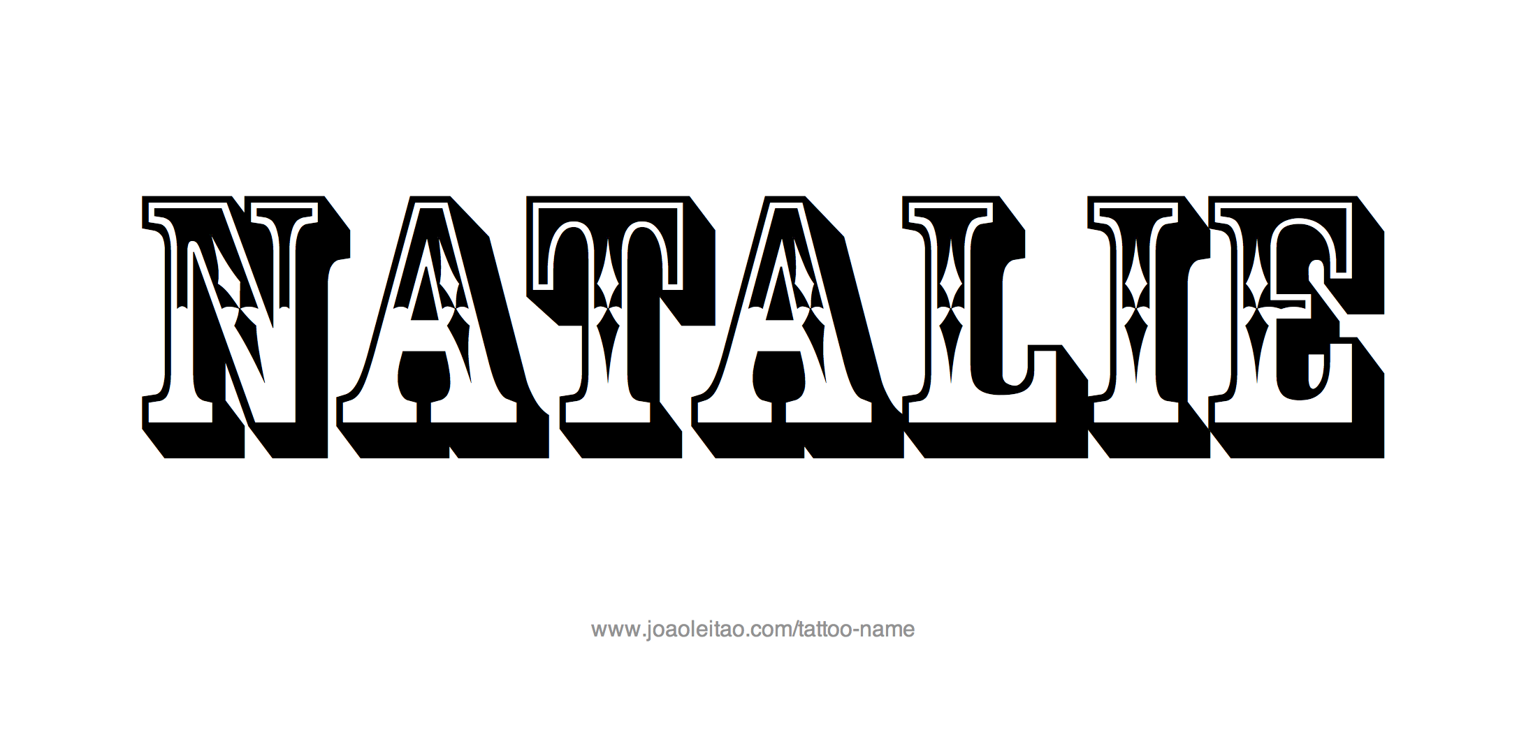 Natalie Name Tattoo Designs