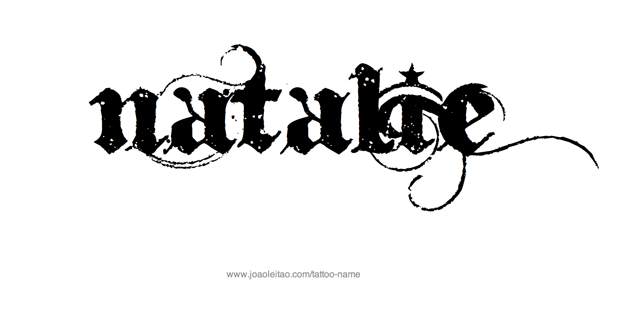Natalie Name Tattoo Designs